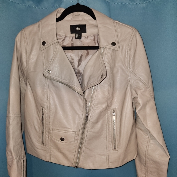 H&M | Jackets & Coats | Hm Faux Leather Jacket | Poshmark
